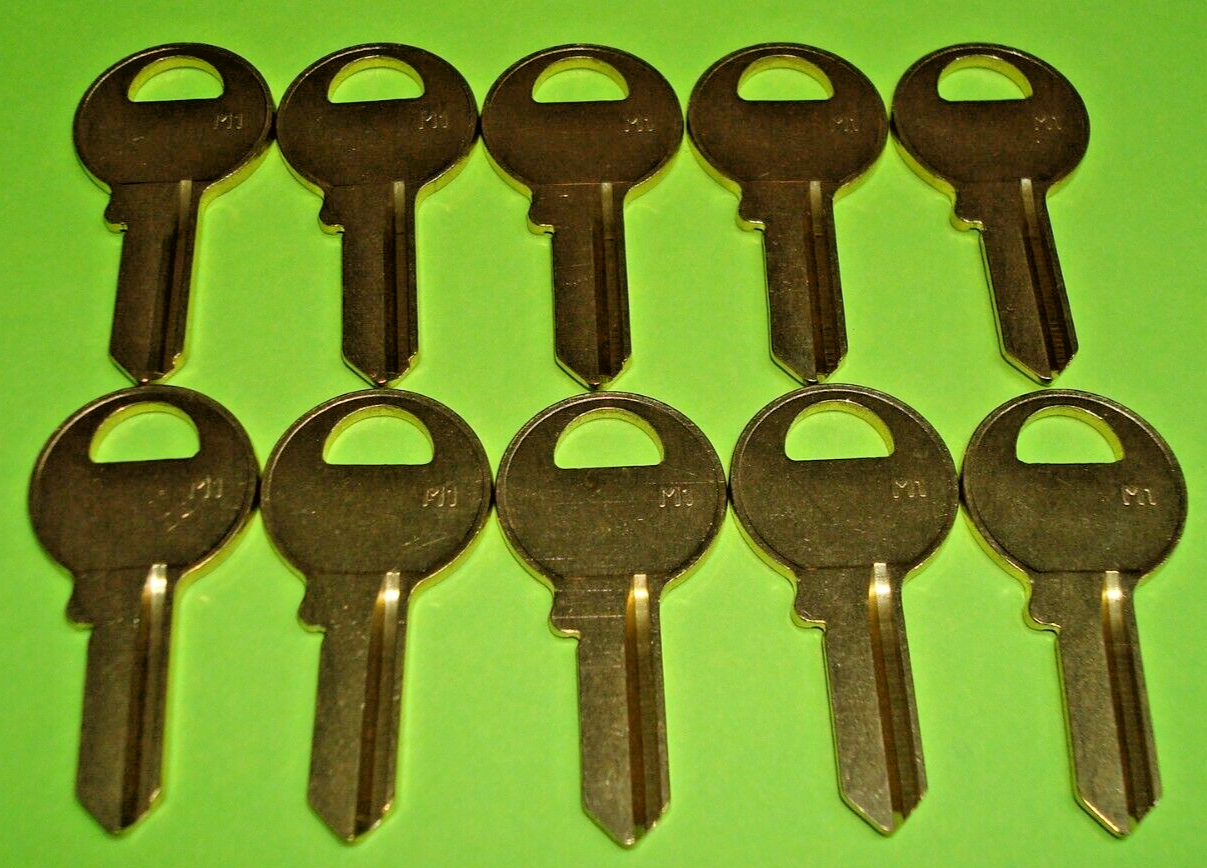 M 1 BRASS Key Blanks for Locksmith / 10 Master M1 Padlock Key Blanks ...