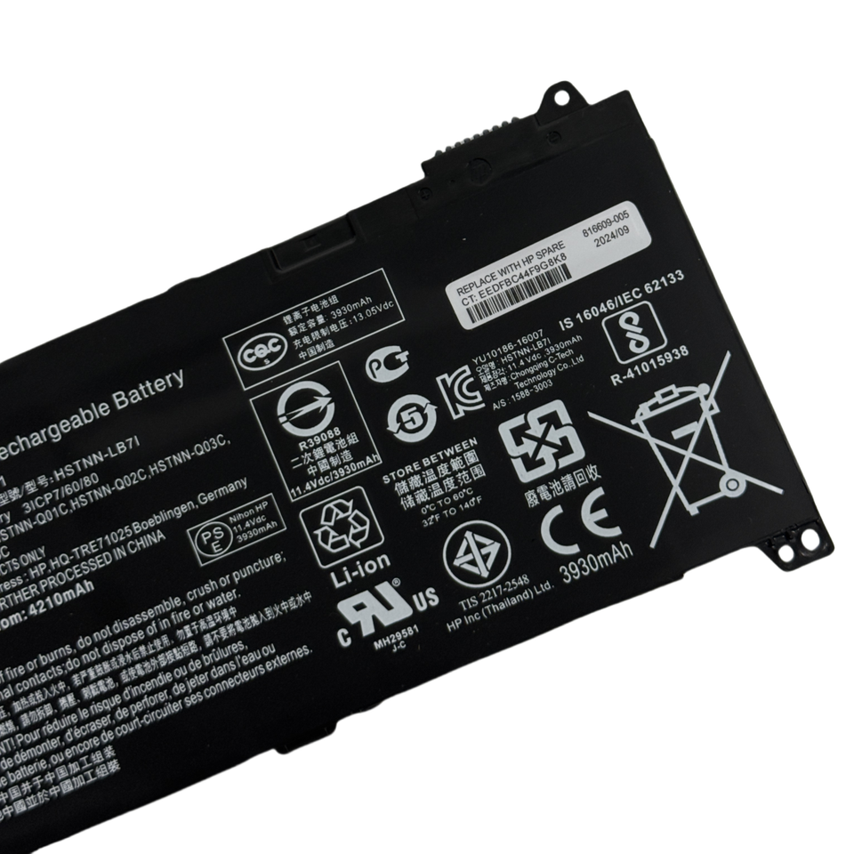 Genuine 48Wh RR03XL Battery For HP ProBook 430 440 450 455 470 G4 G5 ...