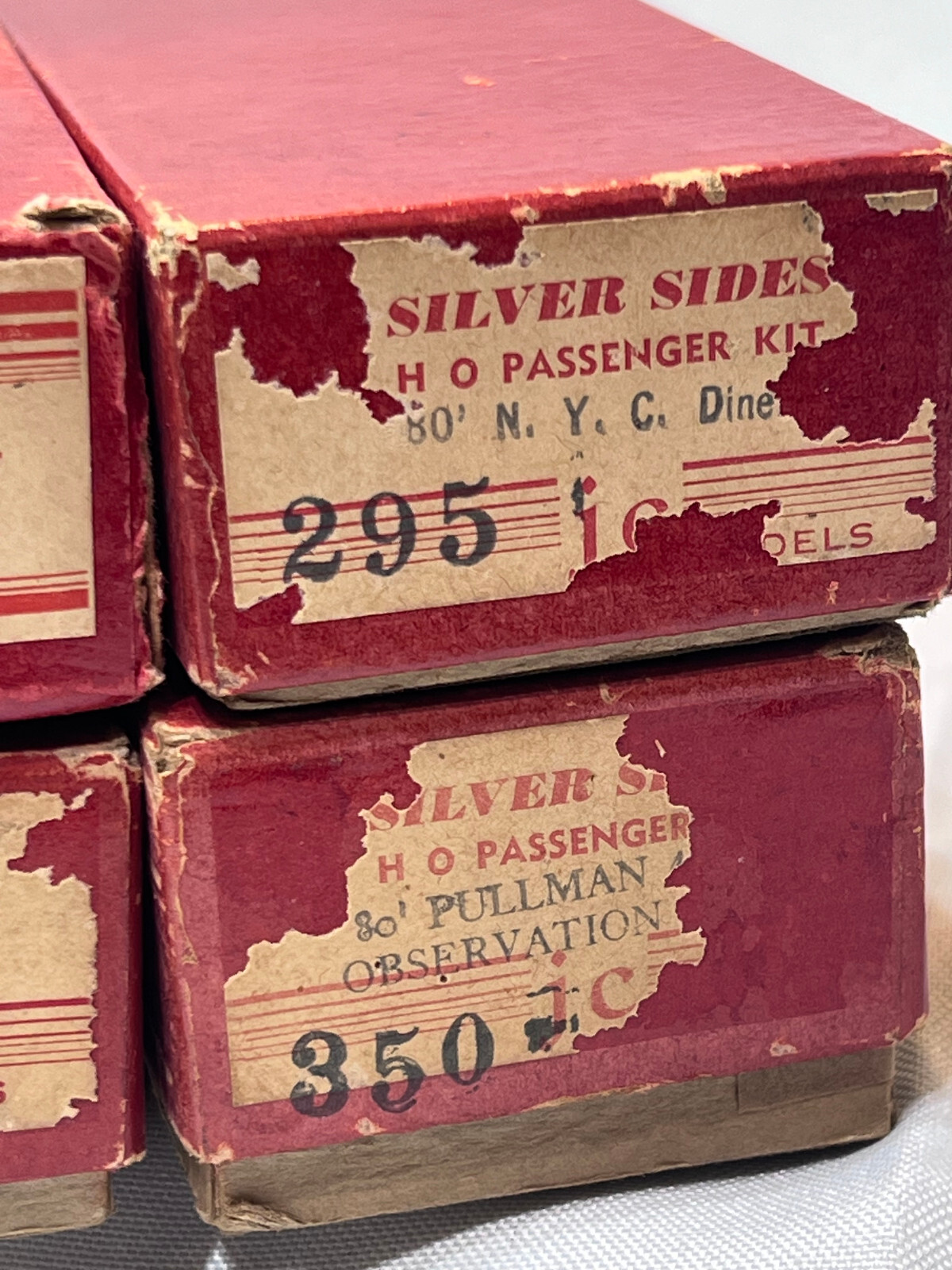 Vtg HO Scale JC Train Model Kits Passenger Kit Silver Sides Coach ...