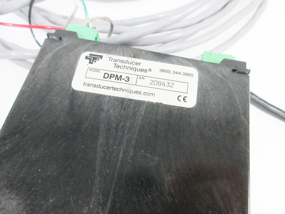 TRANSDUCER TECHNIQUES DPM-3 LOAD CELL METER DISPLAY & OMEGA LC101-2.5K ...
