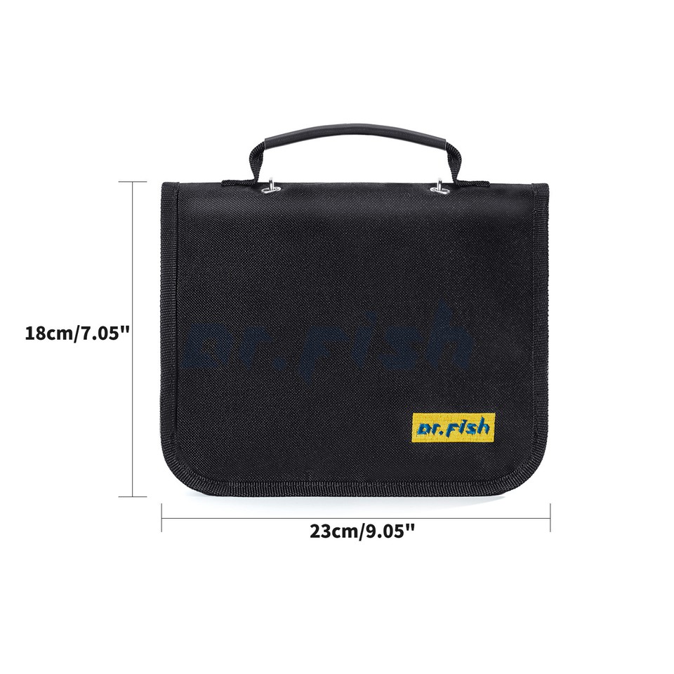 Soft Bait Binder with 10pcs PVC Bag Fishing Lure Storage Bag Wallet ...