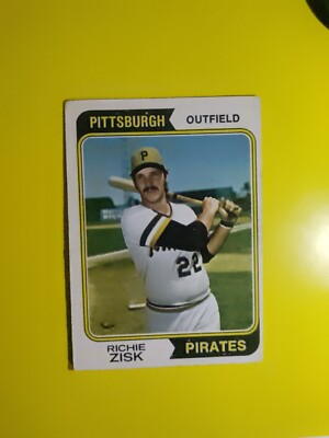 Richie Zisk 1974 Topps BASEBALL #317 Pittsburgh Pirates Vg Read ...