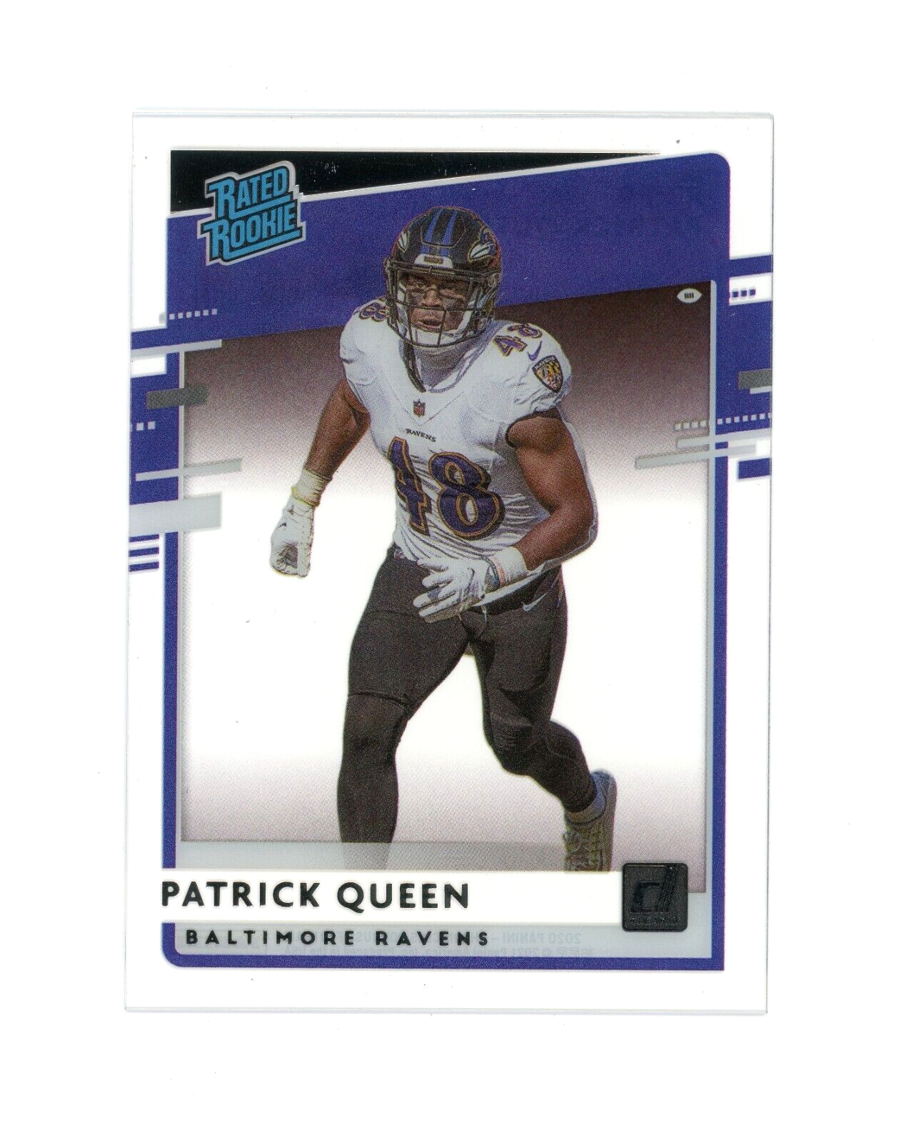 PATRICK QUEEN 2020 Panini Clearly Donruss Rated Rookie Rc RR-PQ ...