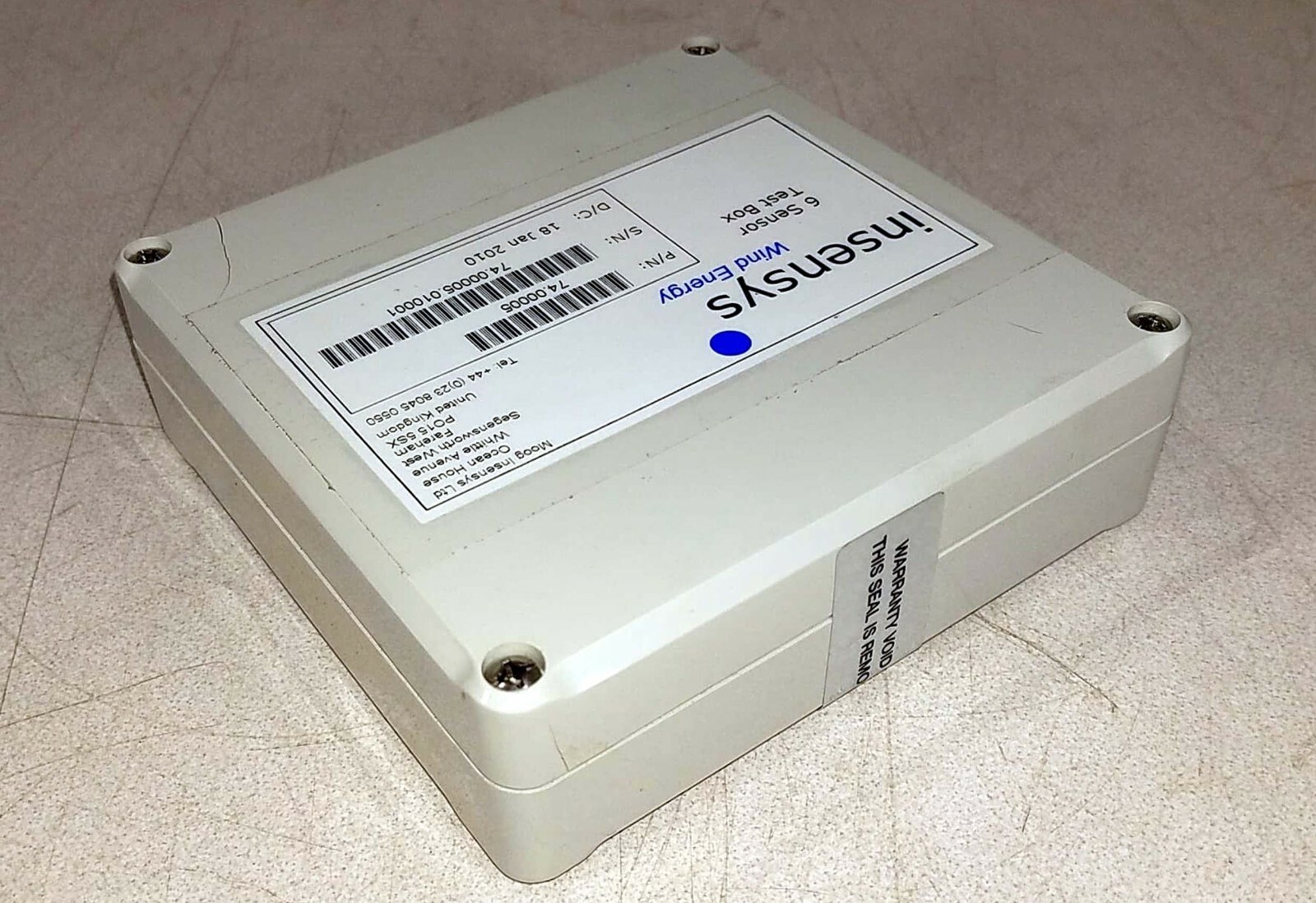 1 USED INSENSYS 74.00005 6 SENSOR TEST BOX ***MAKE OFFER*** | eBay