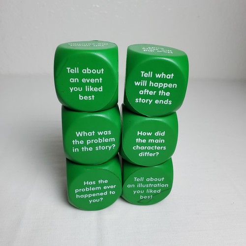 Reading Comprehension Question Story Cubes Dice Set Of 6 Green ...