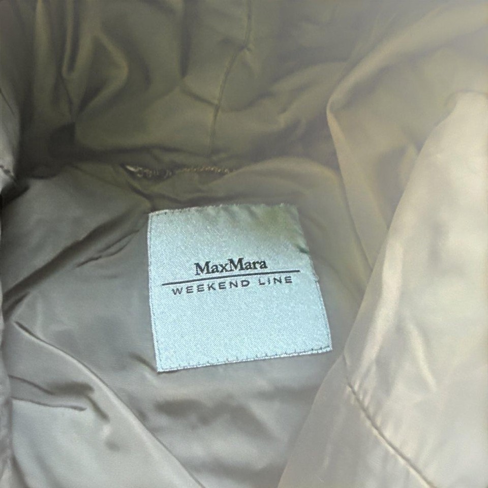 MaxMara Weekend Line Down Jacket Brown Size 36 Warm Full-Zip Outerwear ...