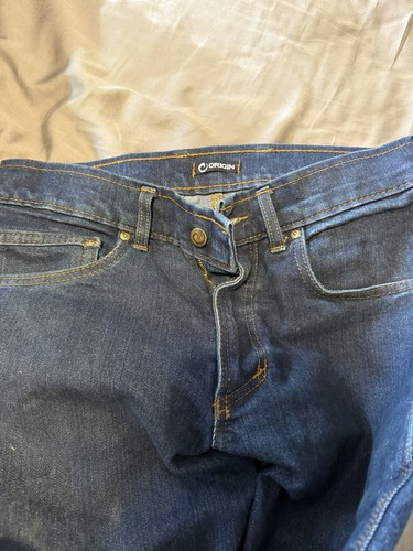 Origin Jeans Mens 32 x 32 Blue Made USA Denim Pants Dark Stretch ...