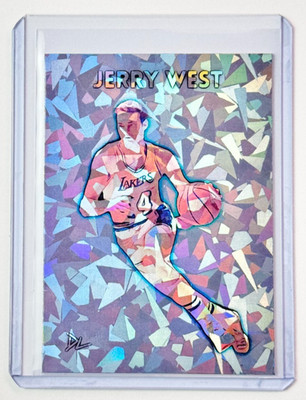Jerry West Artist Signed Los Angeles Lakers “The Logo” Refractor Card 1 ...