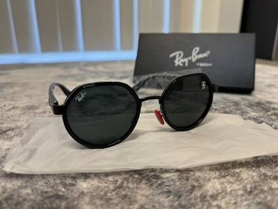 Ray-Ban Rb3703m Scuderia Ferrari Collection Round Sunglasses | eBay