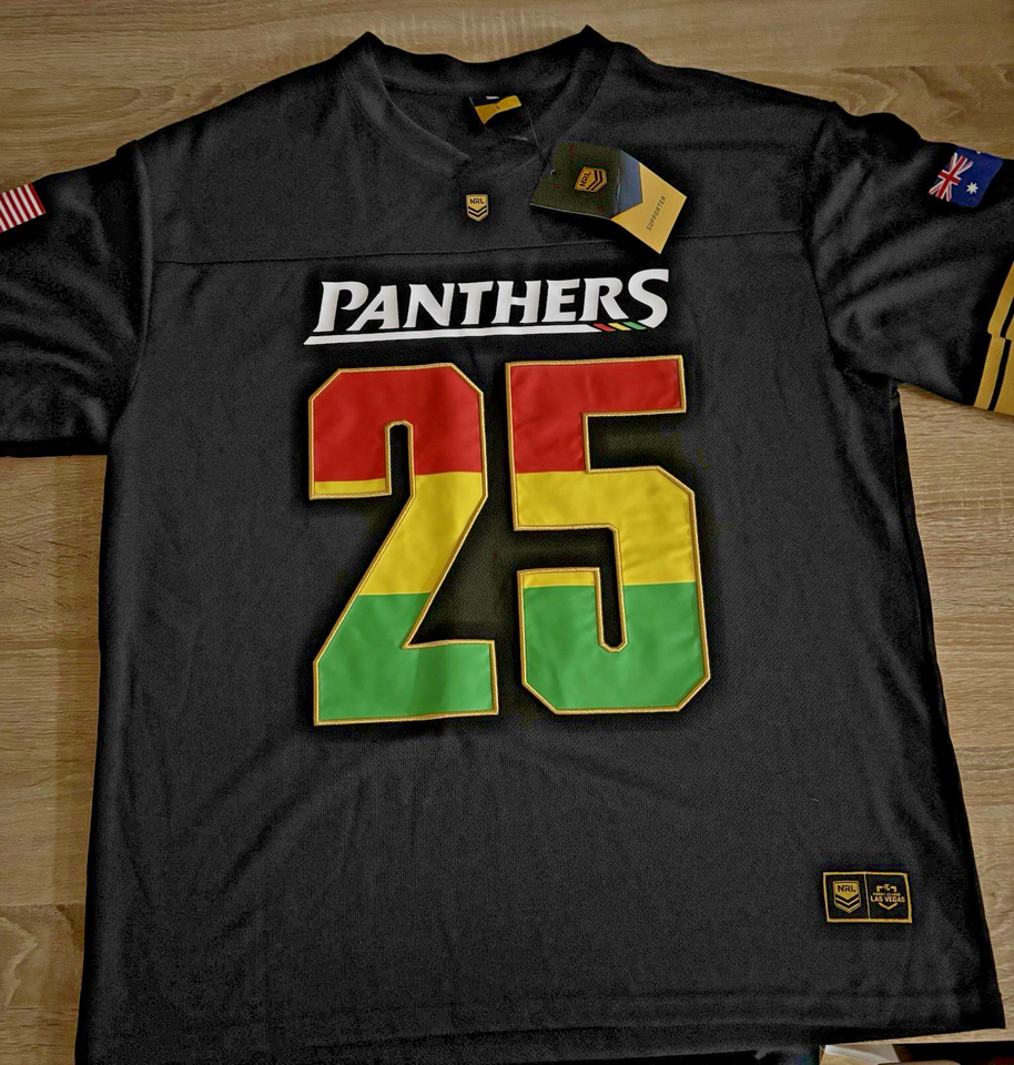 Penrith Panthers NRL NWT Las Vegas Gridiron Jersey Size L | eBay Australia