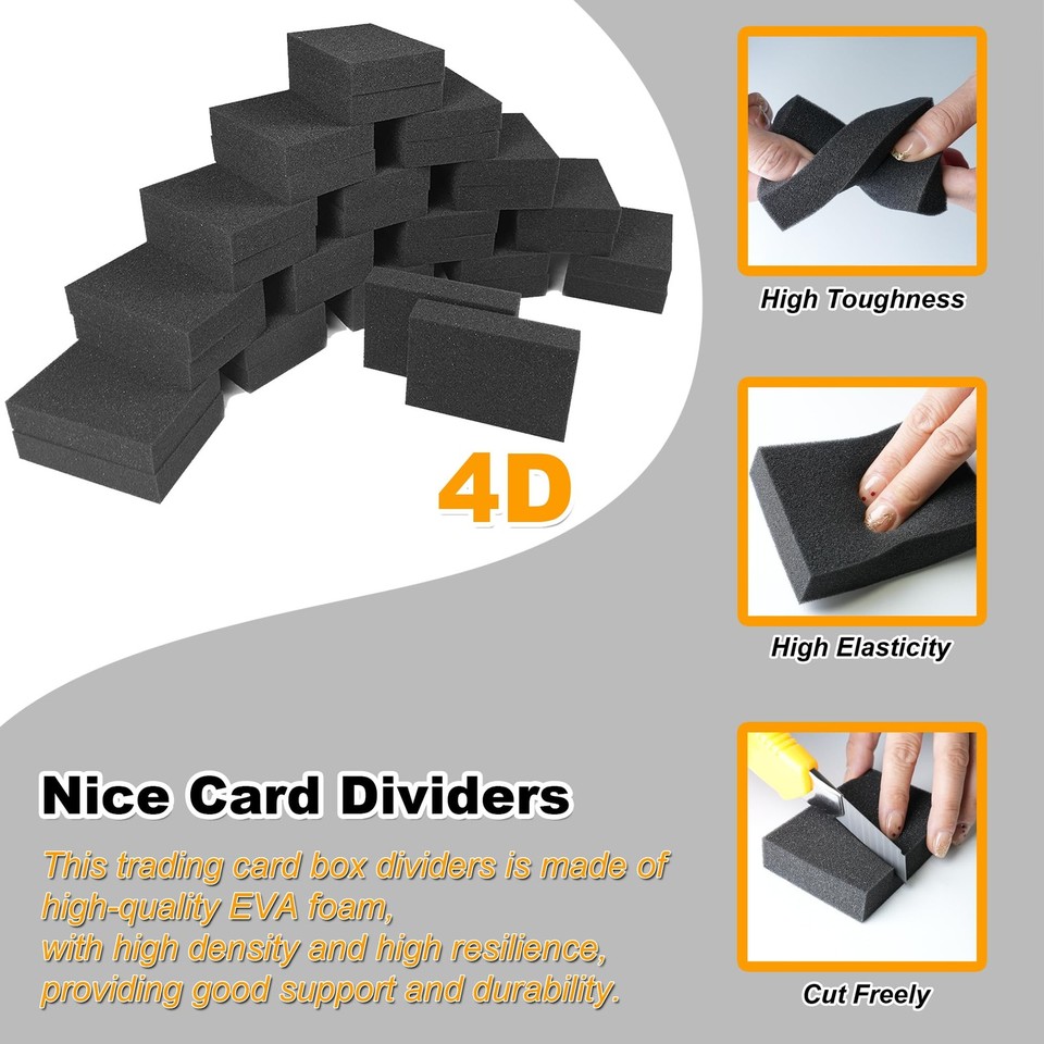 Foam Card Dividers - 24 PCS Multifunction Foam Dividers for Trading ...
