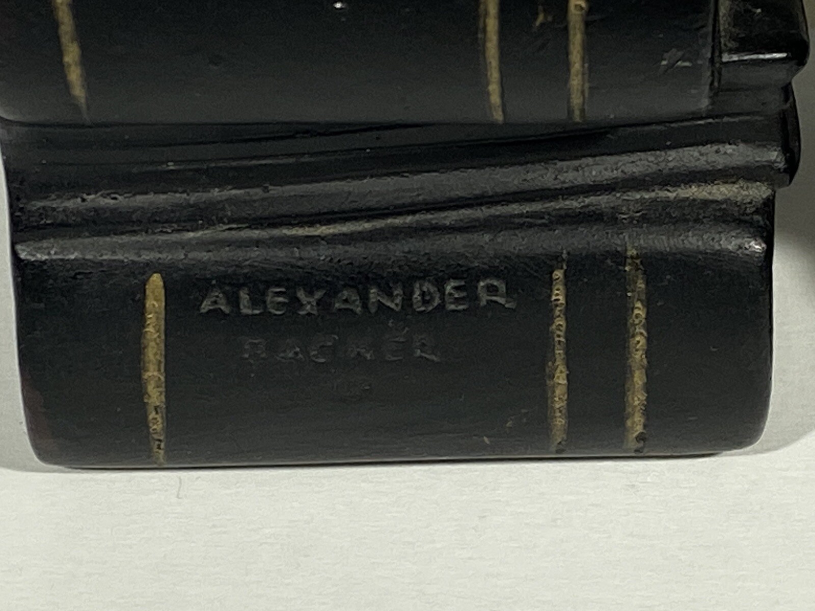 Rare ALEXANDER BACKER ABCO Bookends Chalkware 1950’s Size 7” X 3-3/4 ...