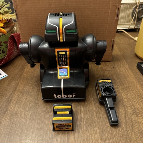 Vintage Schaper Tobor Robot With Assessories 8 1/2" 1978 Not Working ...