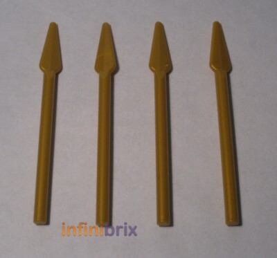 4x Lego Spears 93789 Gold Weapons NEW | eBay UK