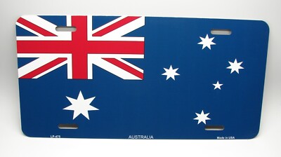 AUSTRALIA FLAG METAL CAR LICENSE PLATE AUTO TAG, AUSTRALIAN FLAG ...