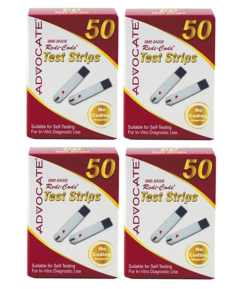 advocate Redi-Code Plus Glucose Blood Test Strips - 50 Strips for sale ...