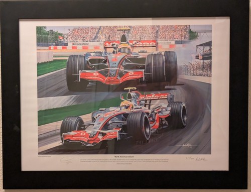 Lewis Hamilton & Andrew Kitson autographed artwork 425/500 | eBay
