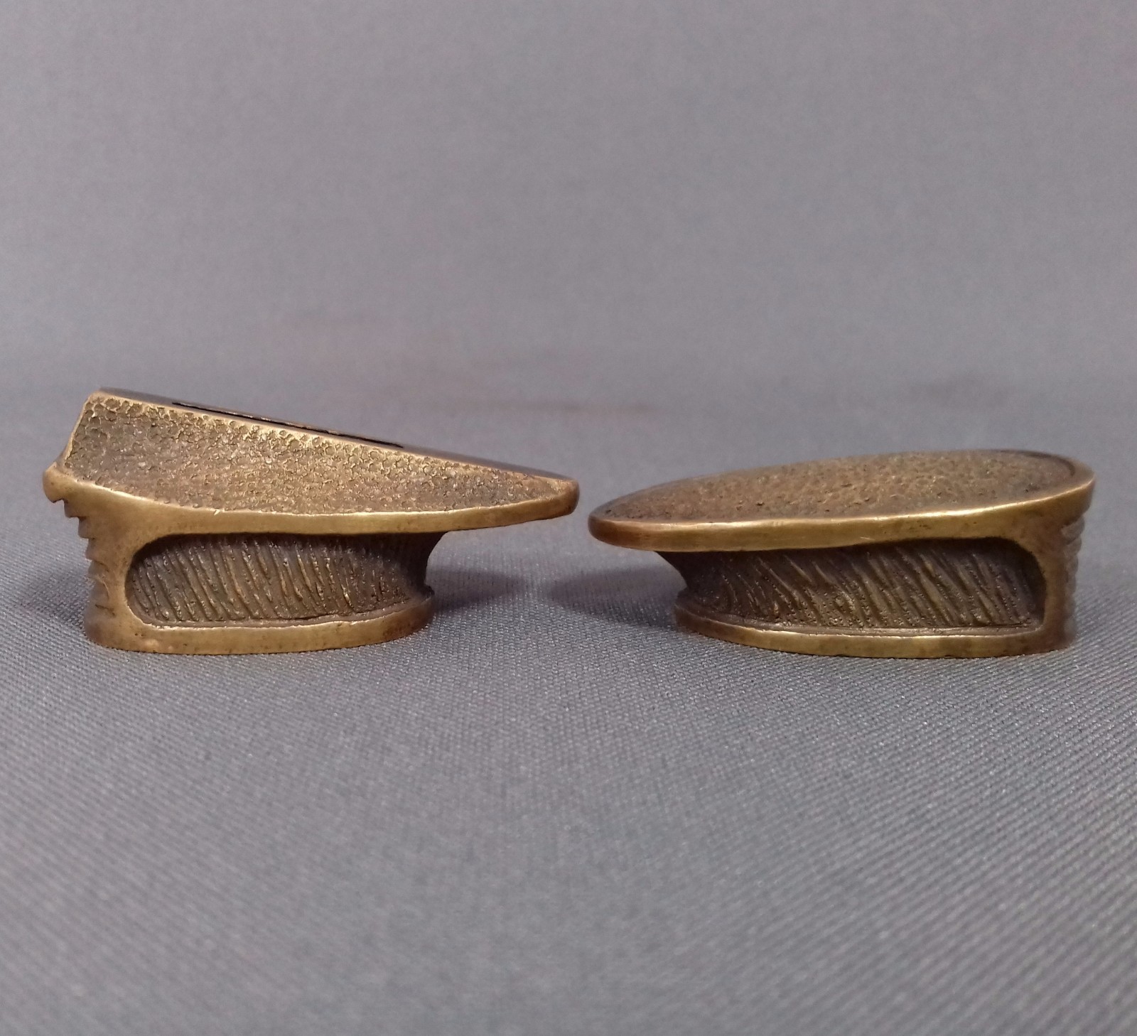 SET BEOWULF BRONZE FINGER GUARD BOLSTER POMMEL CUSTOM KNIFE MAKING ...