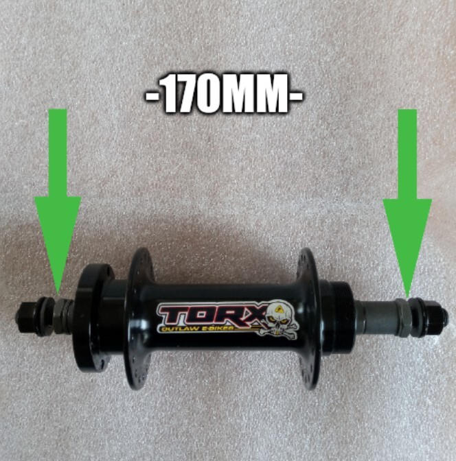 Fat bike rear hub 170mm 36H 3/8" freewheel aluminum disc type. | eBay