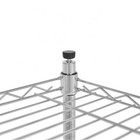 Chrome/Black 5-Shelf Steel Wire Tier Layer Shelving 72x36x14" Storage ...