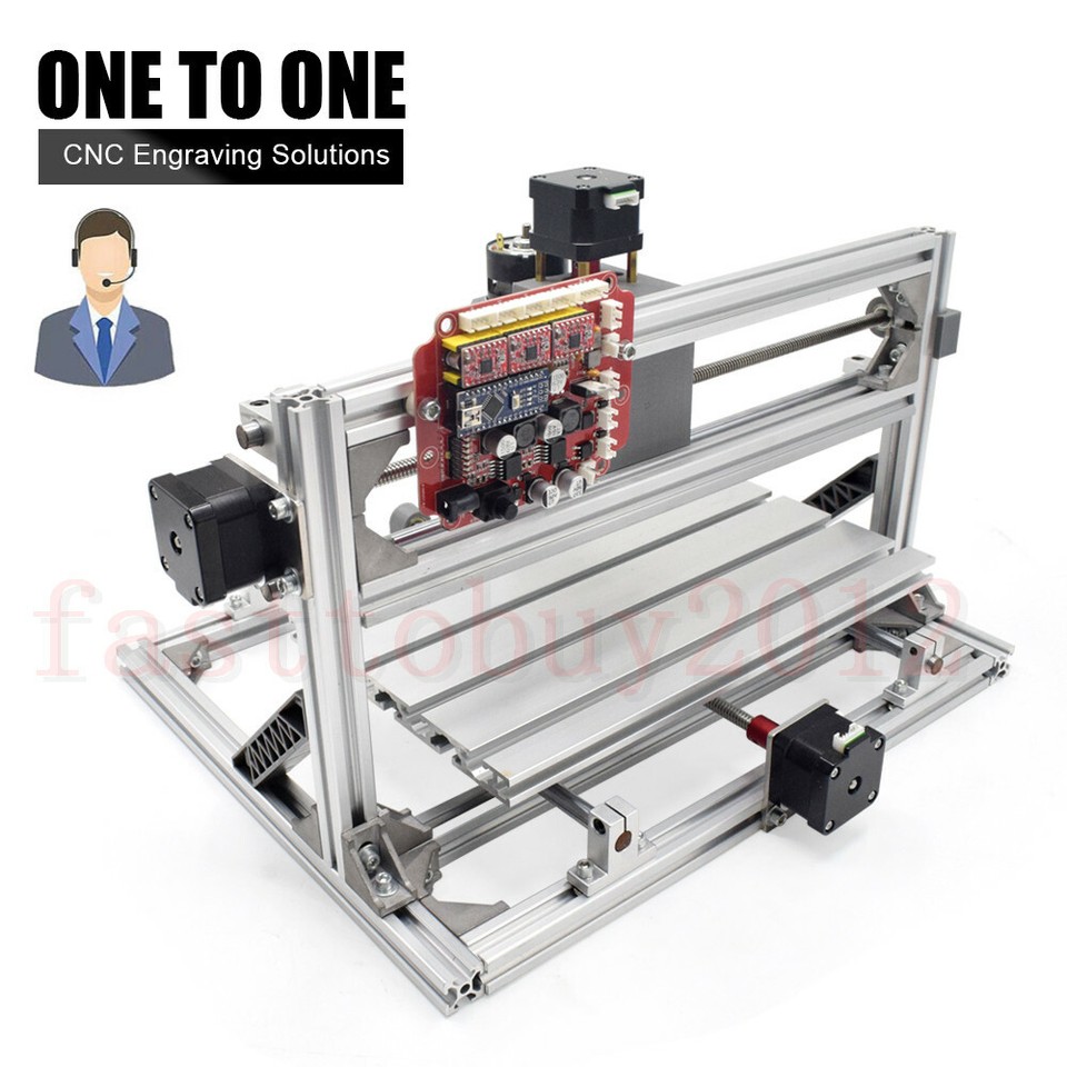 Mini 3-Axis CNC Router Kits Engraving Carving Machine for PCB PVC ...