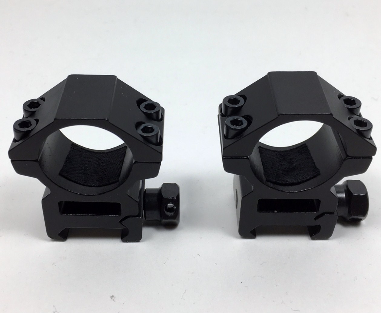 1" Heavy Duty Weaver 1 Inch Aluminum Rifle Scope Rings Medium Rise ...