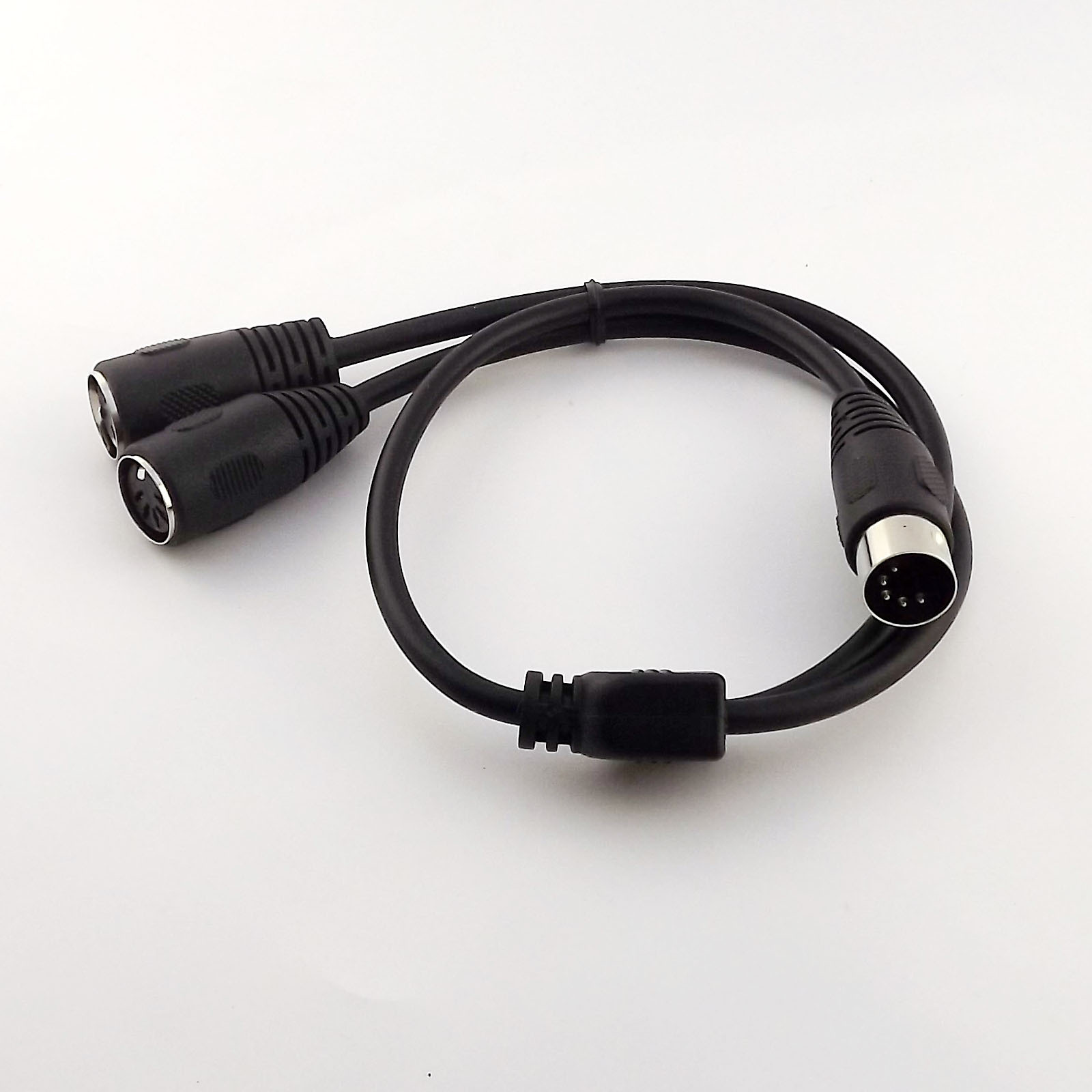 1x 50cm 5 Pin Din Male Plug to 2x 5 Pin Din Female Socket Splitter ...