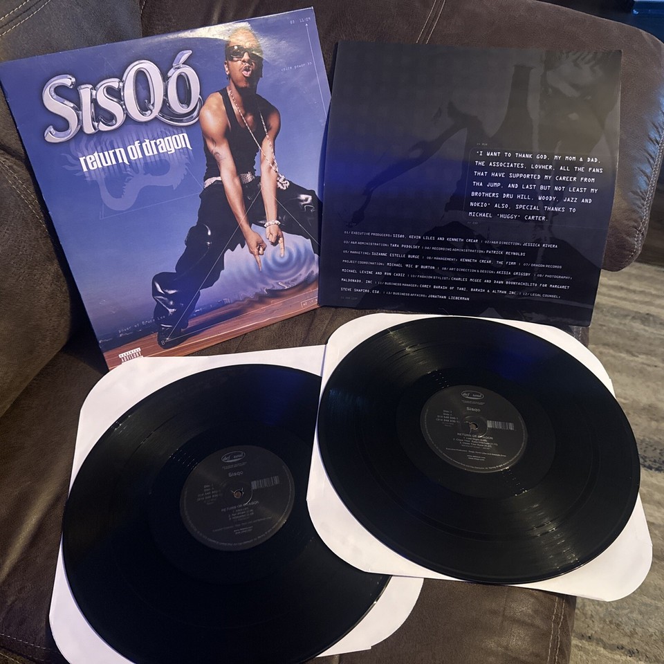SisQo - Return of Dragon 2001 Vinyl Record 2xLP Dru Hill Def Jam/Def ...