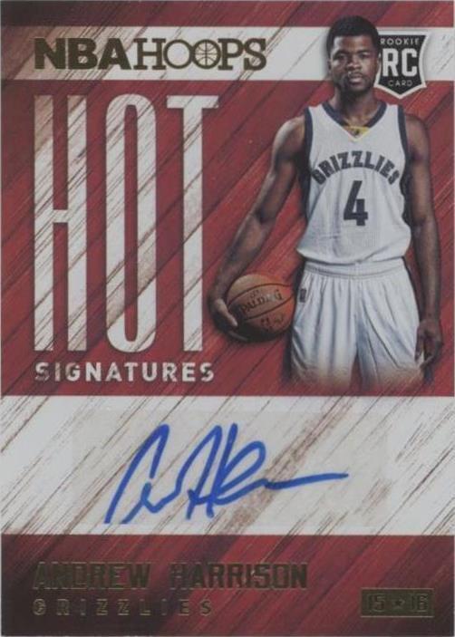 2015-16 Panini NBA Hoops - Hot Signatures Andrew Harrison #HS-AH (AU ...