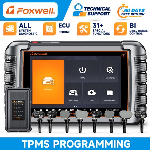 FOXWELL GT75TS Auto OBD2 Bidirectional Scanner TPMS Programming ECU Key ...
