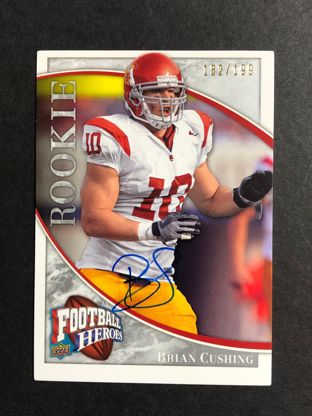 Brian Cushing USC Houston Texans Signed 2009 UDFootball card #169 Auto ...