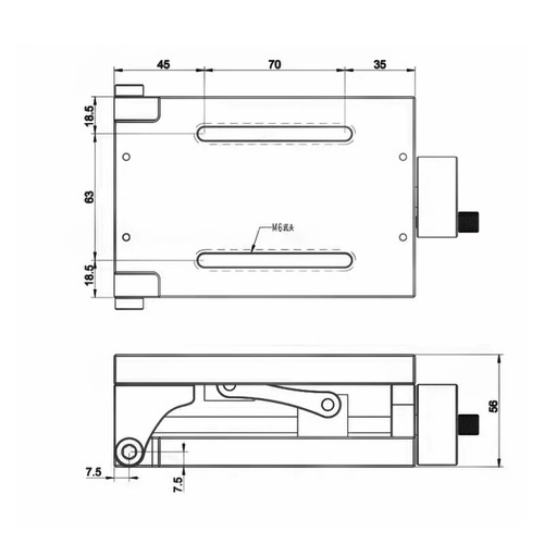 Aluminum Alloy Adjustable Angle Tilt Punch Woodworking Positioning ...