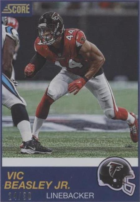 2019 Score - Vic Beasley #250 30th Anniversary /30 for sale online | eBay
