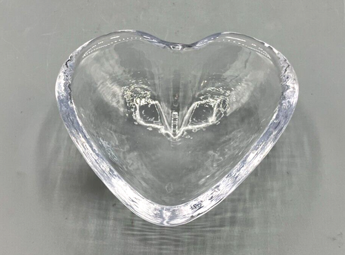 Simon Pearce Highgate Crystal Heart Dish Hand Made Large | eBay