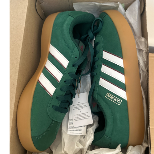 Adidas VL Court 3.0 Men’s Shoes Size 10 Green Suede Sneakers IH4790 NEW ...