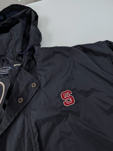 Vintage NC State Jacket Navy Blue Windbreaker NWT XL River's End | eBay