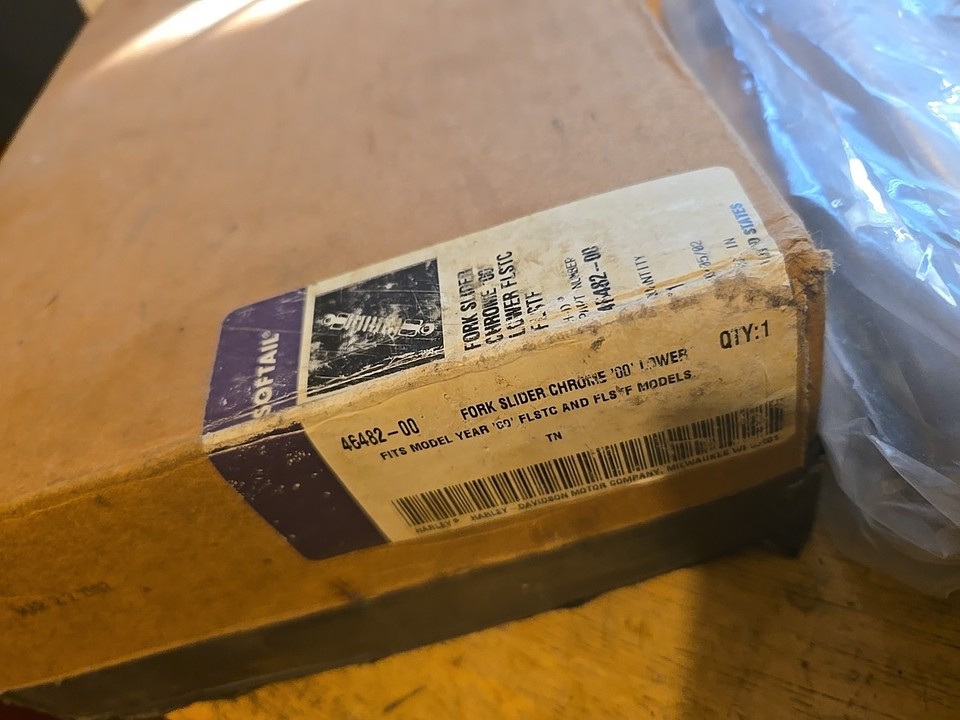 NOS NEW IN BOX ORIGINAL Harley Davidson Lower Fork Sliders (46482-00 ...