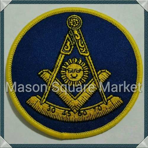Freemason Masonic Past Master Iron on Patch Navy Blue | eBay
