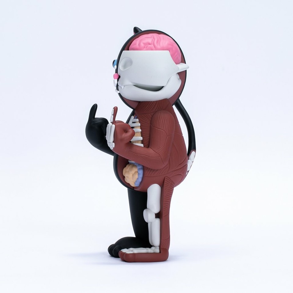 RipNDip Lord Nermal Cat 14” Vinyl Figure Black Red 500 Limited Kaws ...