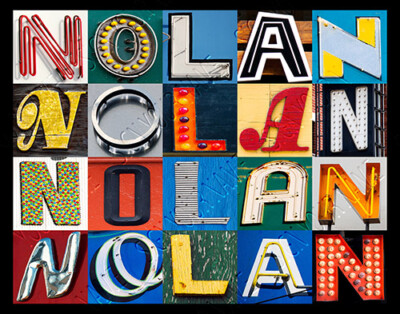 NOLAN Name Poster featuring photos of actual sign letters | eBay