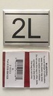 APARTMENT NUMBER SIGN -2L -BRUSHED ALUMINUM (2.25X3)-REF24-1027 | eBay
