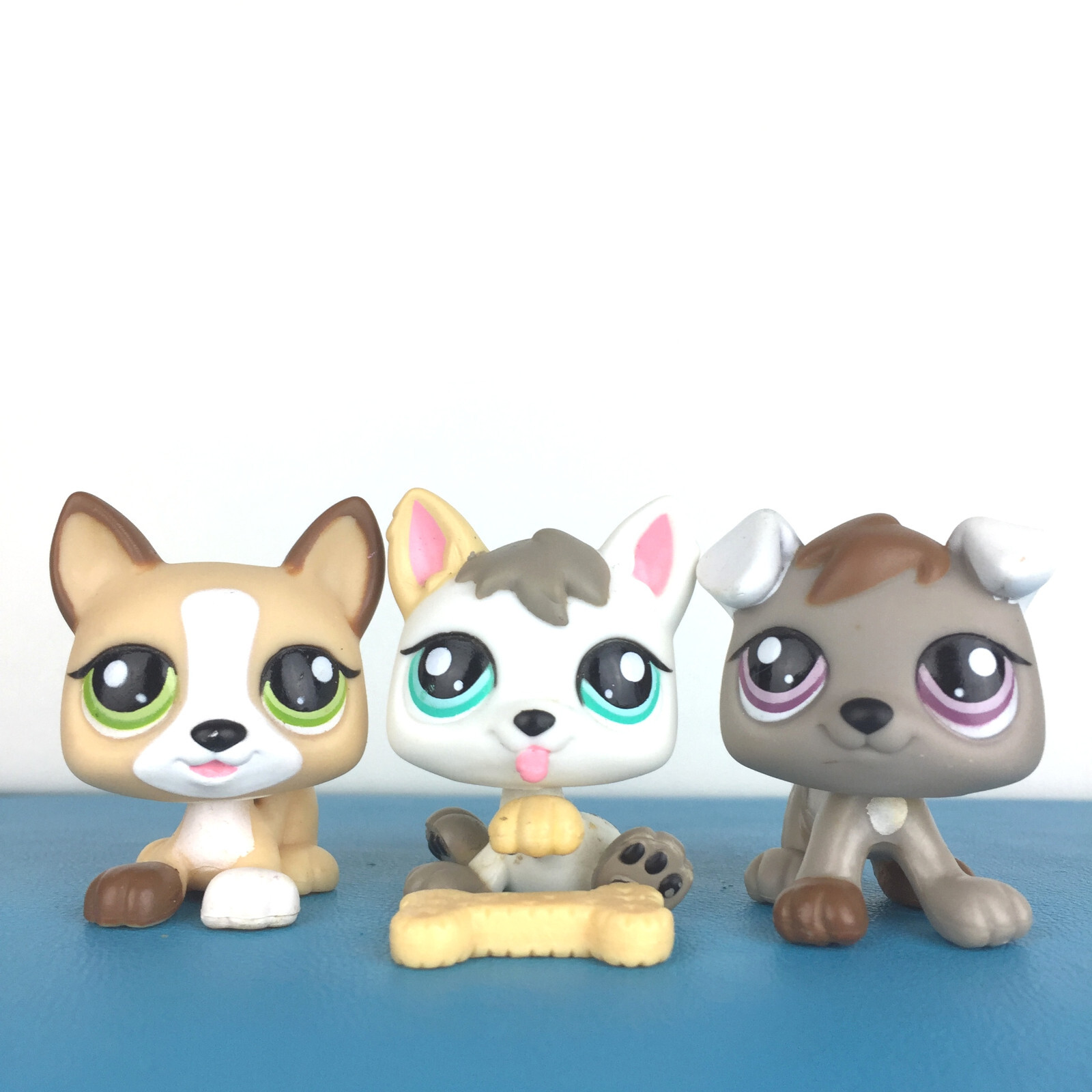 Authentic 3 Littlest Pet Shop Lot 1876 1877 1878 Dog Baby Puppy / LPS ...