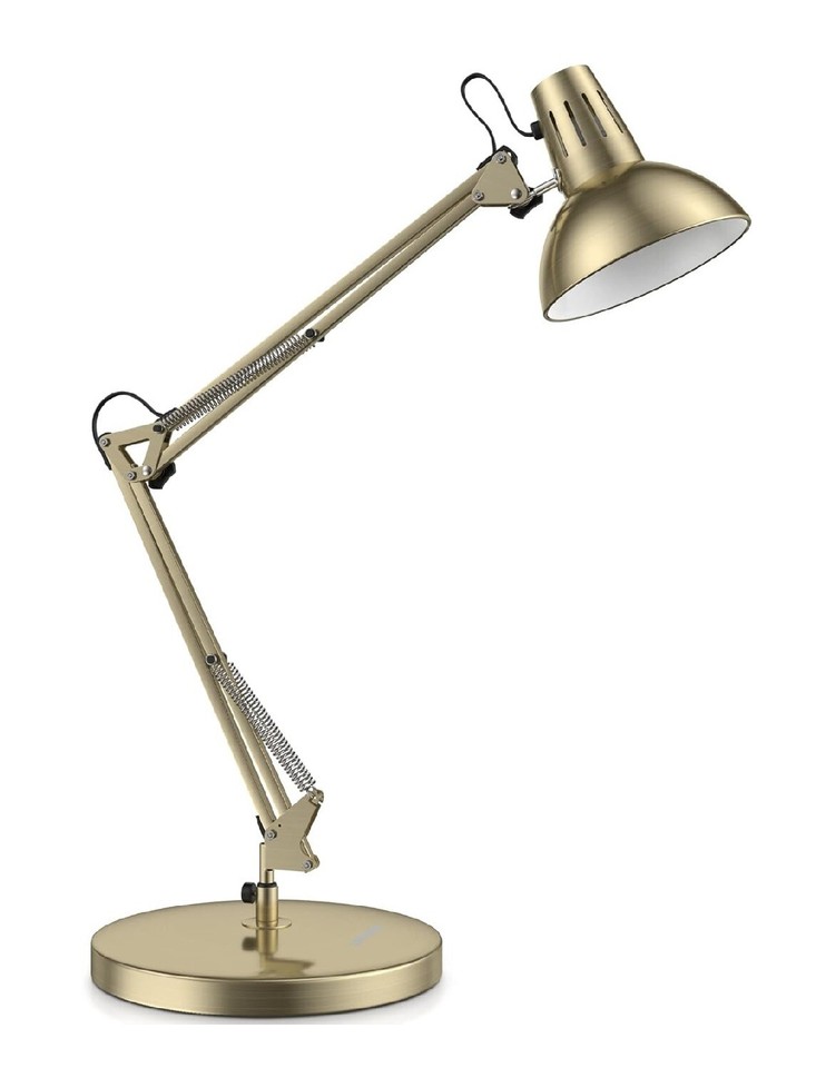 Metal Desk Lamp Multi-Angle Adjustable Goose Neck Architect Swing Arm ...