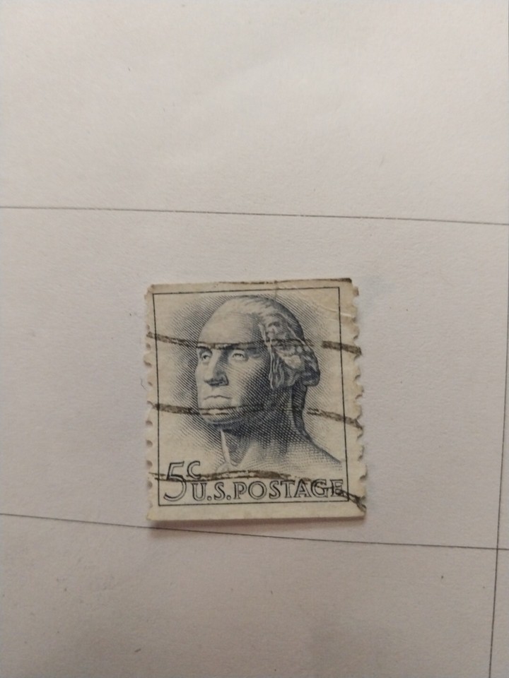 George Washington 5 cent Rare Unused stamp 1962 United States Postage ...