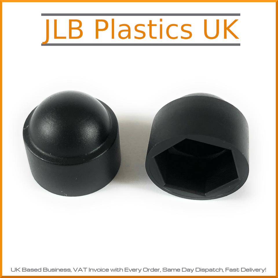 M4 M5 M6 M8 M10 M12 M14 M16 M18 M20 Black Plastic Dome Nut Cap Bolt ...