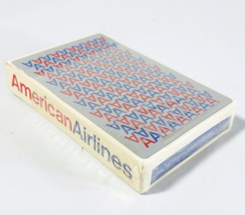 VTG American Airlines Playing Cards Silver Red Blue Complete Deck EUC ...