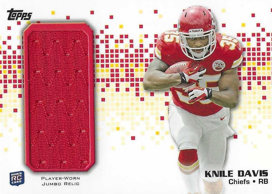 2013 Topps - Rookie Jumbo Relic Knile Davis #RJR-KD (MEM, RC) for sale ...