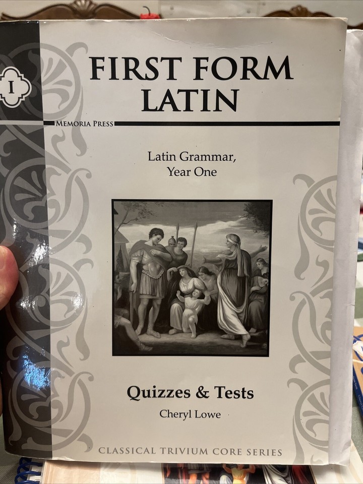 First Form Latin Workbook & Test Key Year One Teachers Guide Memoria ...