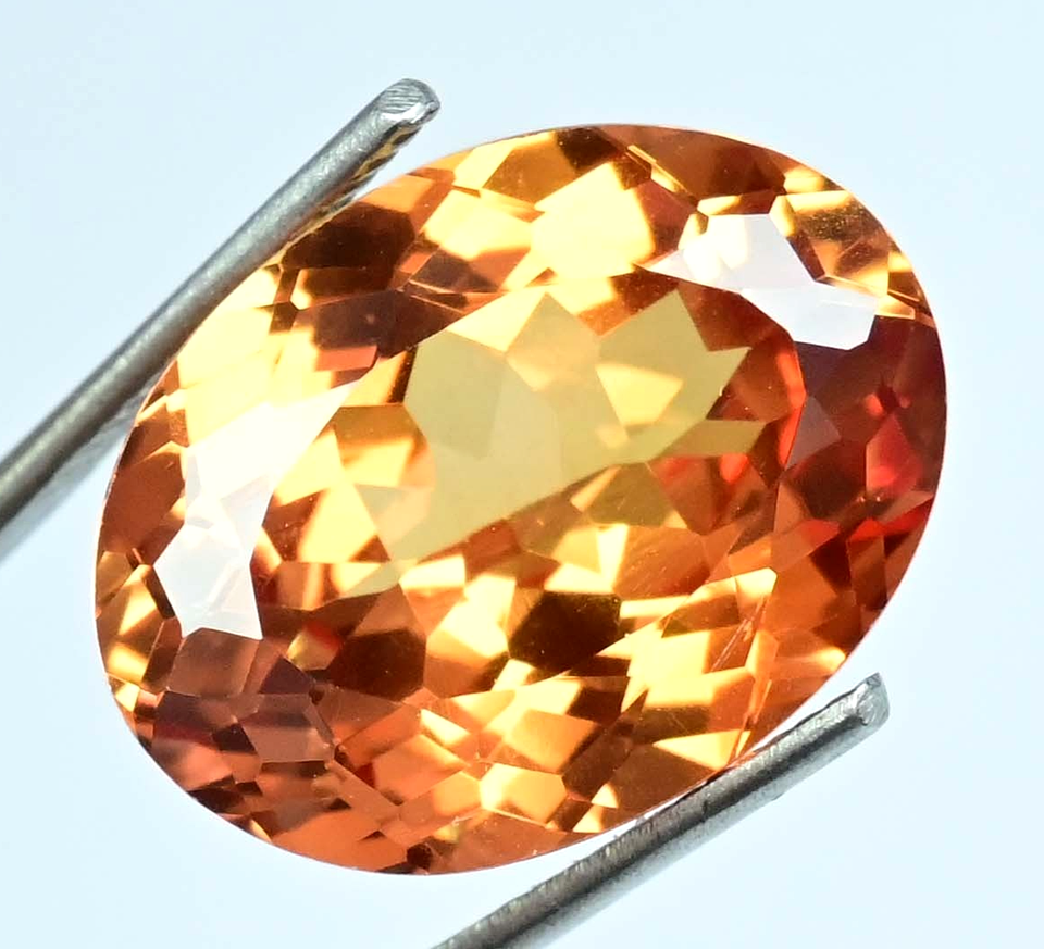 Natural imperial Topaz 18.00Ct Stunning Flawless AGL Certified Oval Cut ...