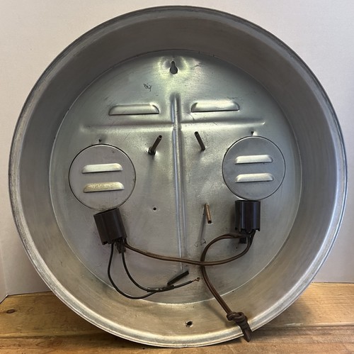 VINTAGE ROUND PAM CLOCK case 14 1/2" DIAMETER base can advertising | eBay